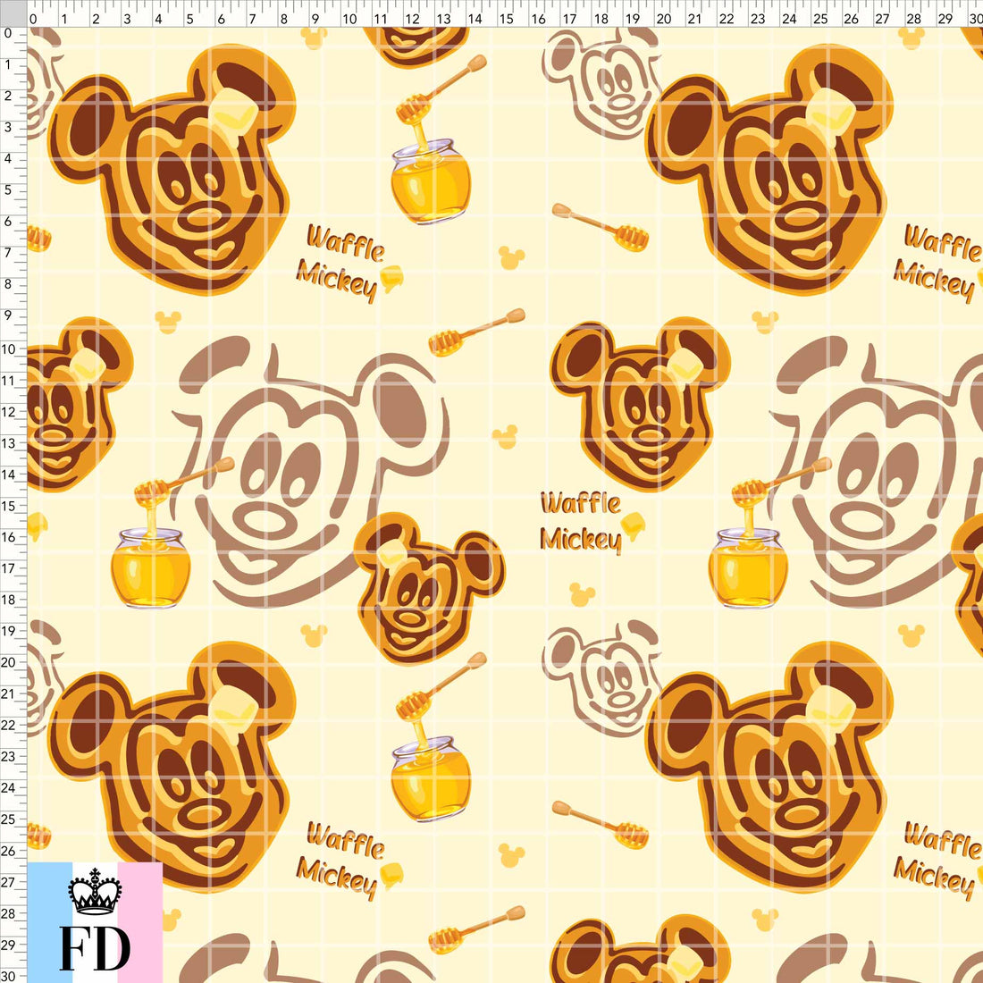 Waffle Mouse - GRANDE – Fashion Depot Telas Personalizadas